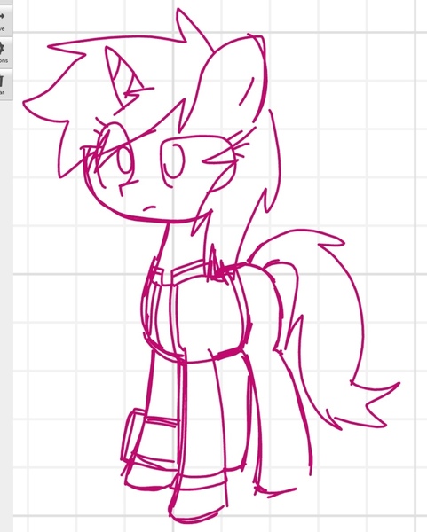 #3350546 - safe, artist:kruvvv, derpibooru import, oc, oc:littlepip, unofficial characters only ...