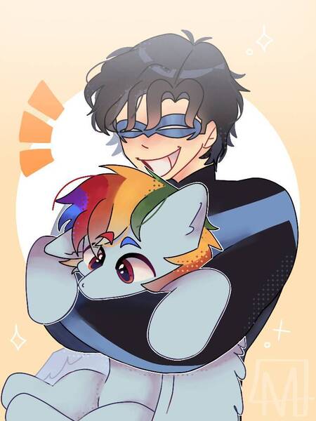 #3352194 - safe, artist:marcomau, derpibooru import, rainbow dash ...