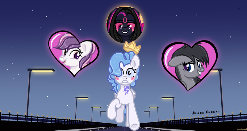 #3384210 - safe, artist:blackcherry, derpibooru import, oc, oc:blackcherry, oc:danzei animation ...