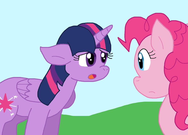 #3397417 - safe, artist:cmara, derpibooru import, pinkie pie, twilight sparkle, twilight sparkle ...