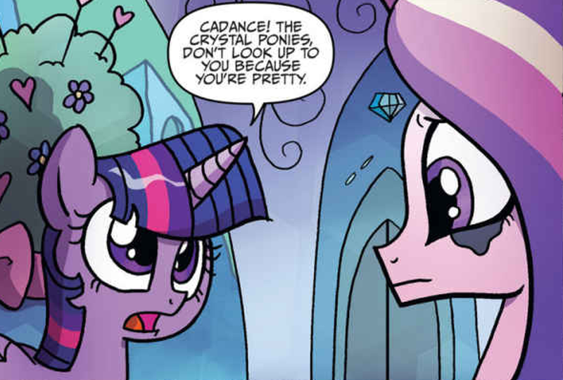 #3412018 - safe, artist:agnesgarbowska, derpibooru import, idw, princess cadance, twilight ...