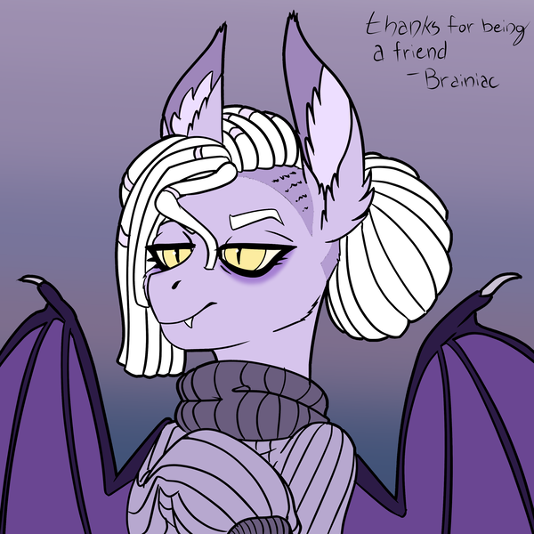 #3412359 - safe, artist:brainiac, derpibooru import, oc, oc:dee, bat ...