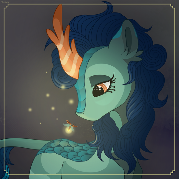 #3401161 - safe, artist:shizow, derpibooru import, oc, oc:emerald lake, unofficial characters ...