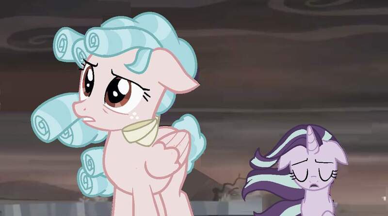 #3414244 - safe, derpibooru import, edit, edited screencap, screencap, cozy glow, starlight ...
