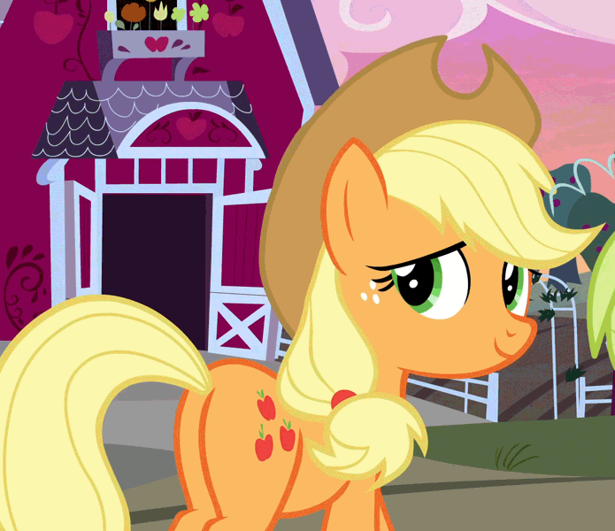 #3417482 - safe, derpibooru import, edit, edited screencap, screencap, applejack, earth pony ...
