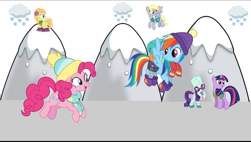 #3163303 - safe, screencap, derpy hooves, noi, pinkie pie, rainbow dash ...