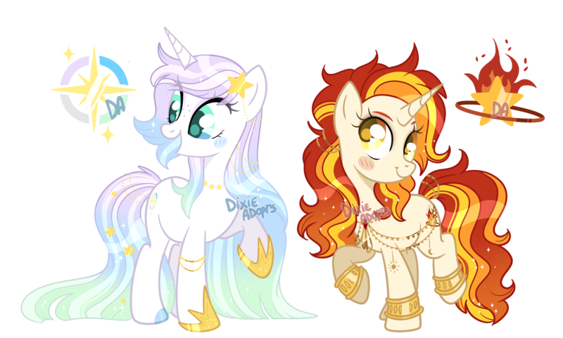 #3167514 - safe, artist:dixieadopts, derpibooru import, oc, oc:blaze, oc:northstar, unofficial ...