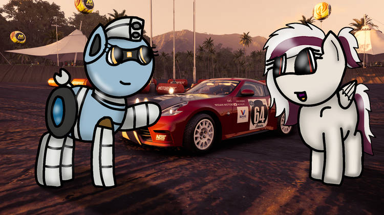 #3169683 - safe, artist:foxfer64_yt, derpibooru import, oc, oc:sakura (fl), oc:silverstream ...