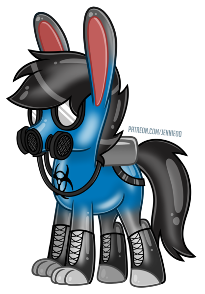 #3180375 - suggestive, artist:jennieoo, derpibooru import, oc, oc:toxic plunge, hybrid, bunny ...