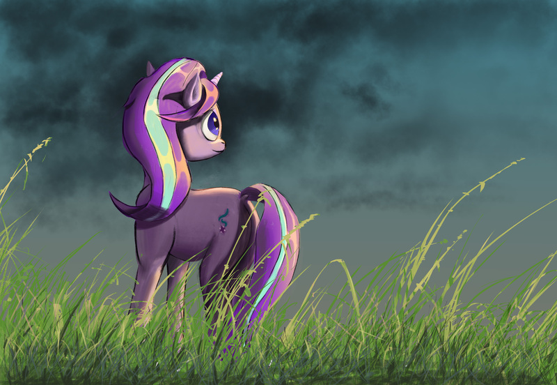 #3195958 - safe, derpibooru import, starlight glimmer, pony, unicorn, female, g4, happy, horn ...