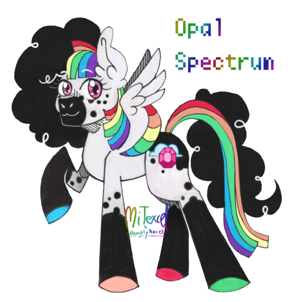 #3207005 - safe, artist:mitexcel, derpibooru import, oc, oc:opal spectrum, unofficial characters ...