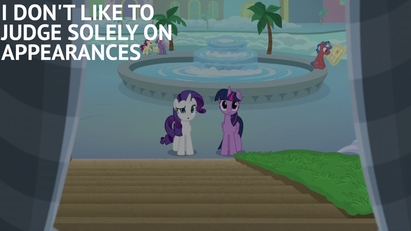 #3201372 - safe, derpibooru import, edit, edited screencap, editor:quoterific, screencap, rarity ...
