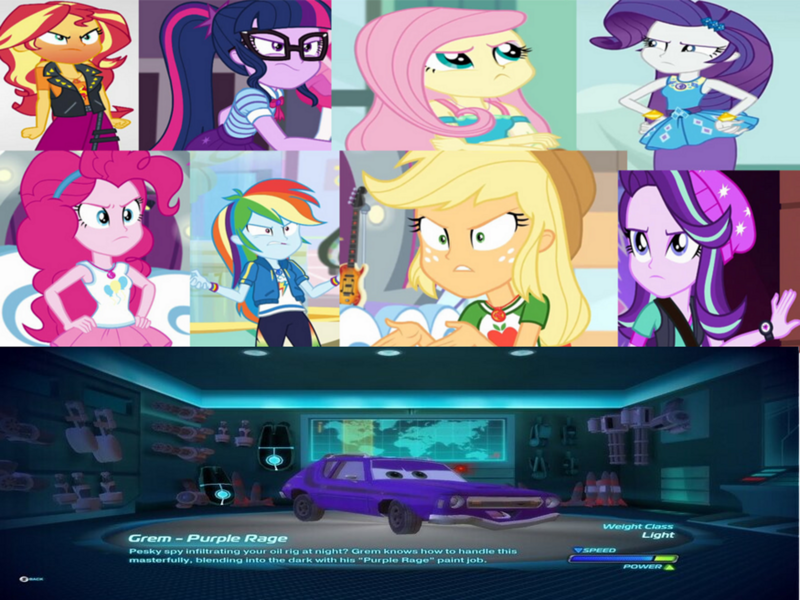 #3231846 - safe, starlight glimmer, equestria girls, grem purple rage ...