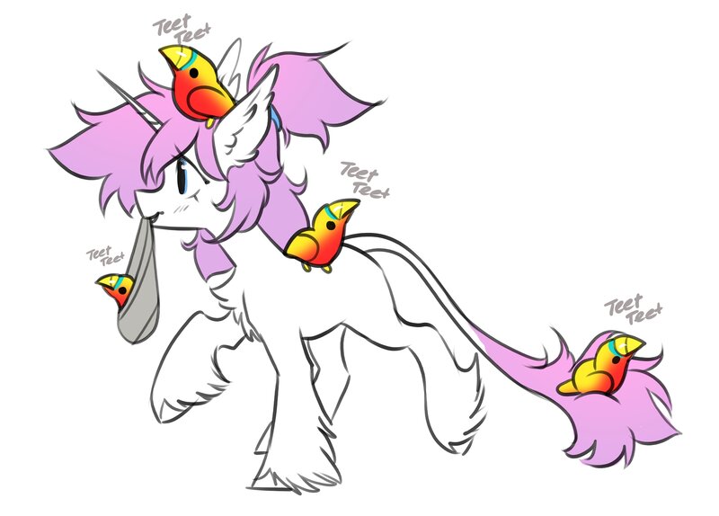 #3233027 - safe, artist:opalacorn, derpibooru import, oc, unofficial characters only, bird, pony ...