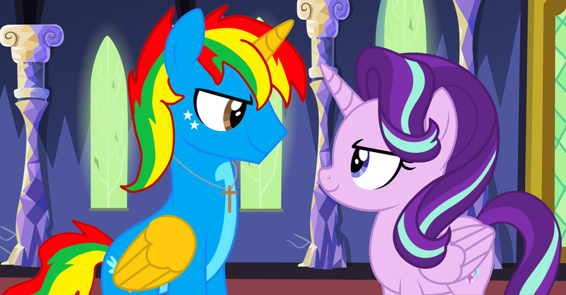 #3235281 - safe, artist:shieldwingarmorofgod, derpibooru import, starlight glimmer, oc, oc ...