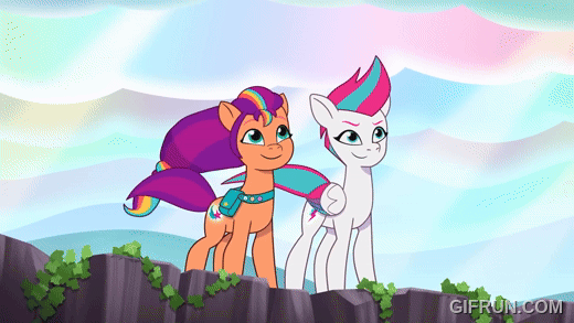 #3255124 - safe, derpibooru import, screencap, sunny starscout, zipp storm, earth pony, pegasus ...