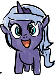 #3332741 - safe, artist:mangafan, ponerpics import, princess luna ...