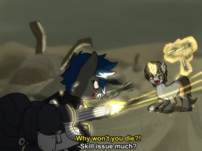 #3332934 - safe, artist:memeancholy, derpibooru import, oc, oc:bush ranger, oc:paladin ash ...