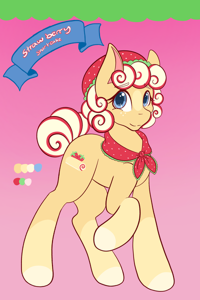 #3336864 - safe, artist:mscolorsplash, derpibooru import, oc, oc:strawberry shortcake, ponified ...