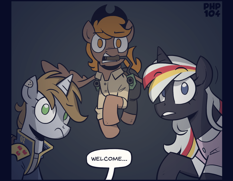 #3338676 - safe, artist:wandrevieira1994, derpibooru import, oc, oc:calamity, oc:littlepip, oc ...