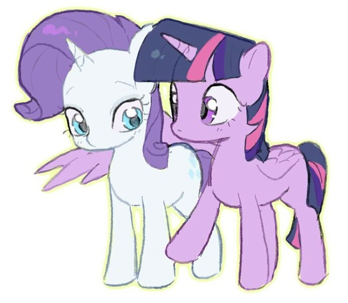 #3338854 - safe, artist:wooodd_, derpibooru import, rarity, twilight ...