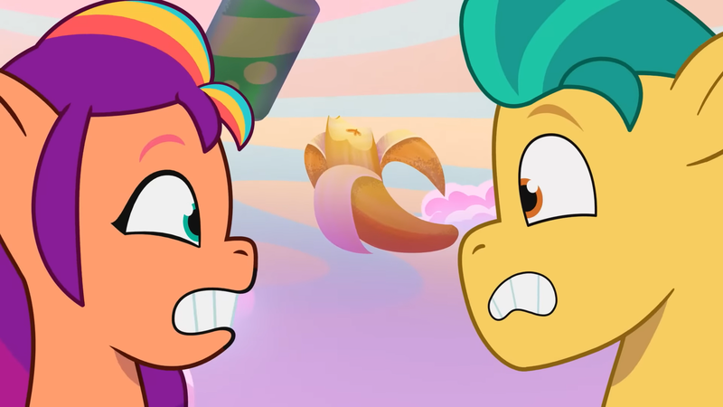 #3340339 - safe, derpibooru import, screencap, hitch trailblazer, sunny starscout, g5, my little ...