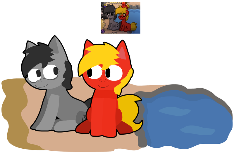 #3328899 - safe, artist:elianrandomworks, derpibooru import, oc, oc:fez, oc:offline, unofficial ...