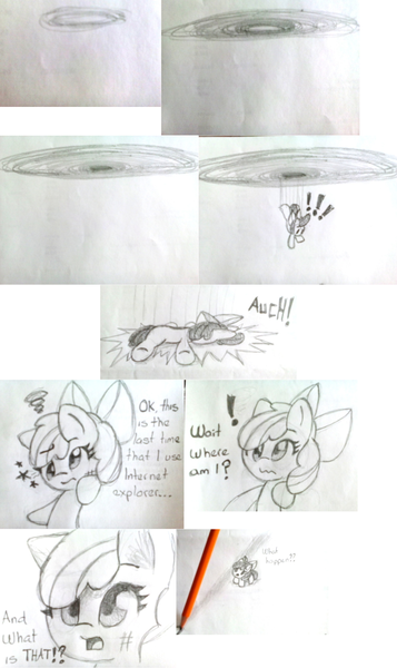 #3433323 - safe, artist:arielsbx, derpibooru import, apple bloom, pony ...