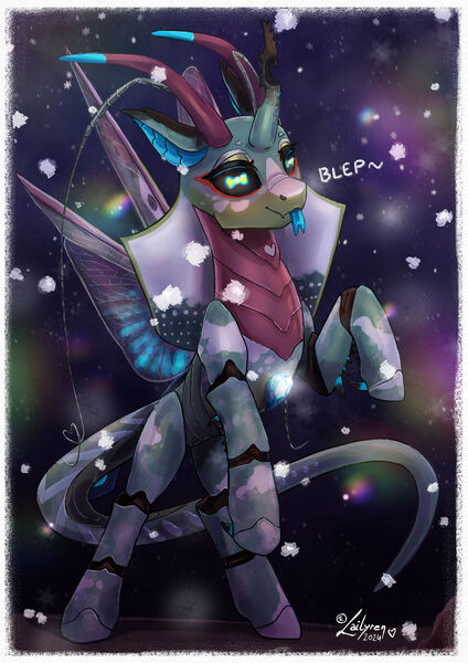 #3421828 - safe, artist:lailyren, derpibooru import, oc, unofficial characters only, changedling ...