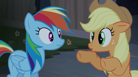 #3437592 - safe, derpibooru import, screencap, applejack, rainbow dash ...