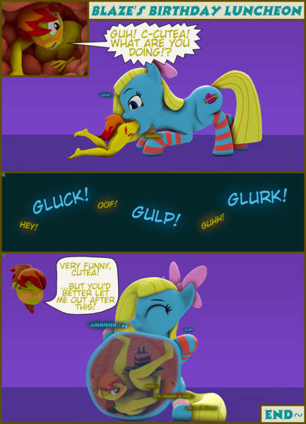 #3438233 - questionable, artist:~stuffguy123, derpibooru import, oc, oc:blaze inferno, oc ...