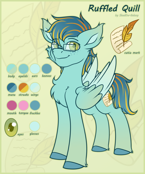 #3440783 - safe, artist:shad0w-galaxy, derpibooru import, oc, oc:ruffled quill, unofficial ...