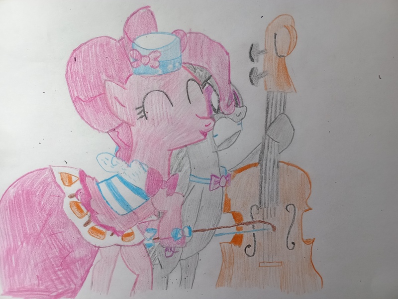 #3459479 - safe, derpibooru import, octavia melody, pinkie pie, earth ...