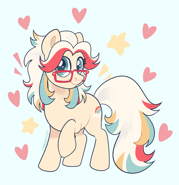 #3473345 - safe, artist:fizzlefer, derpibooru import, oc, earth pony, pony, female, glasses ...