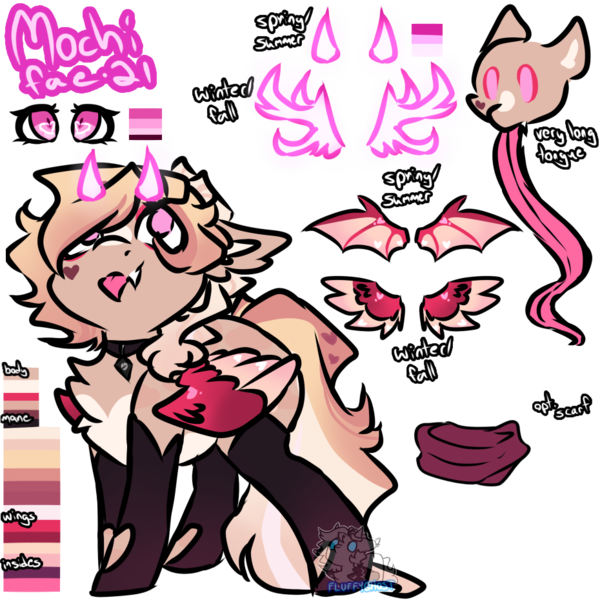 #3477669 - safe, artist:fluffyghost, derpibooru import, oc, oc:mochi, unofficial characters only ...