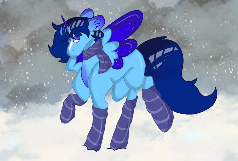 #3478872 - safe, artist:serenity, derpibooru import, oc, oc:blue thunder, alicorn, clothes ...