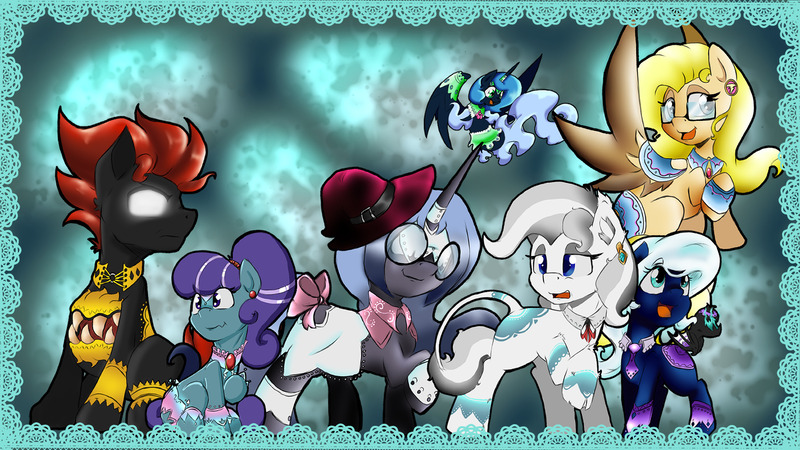 #3479268 - safe, artist:alazak, derpibooru import, oc, oc:autumn breeze, oc:moonphase, oc:pearl ...