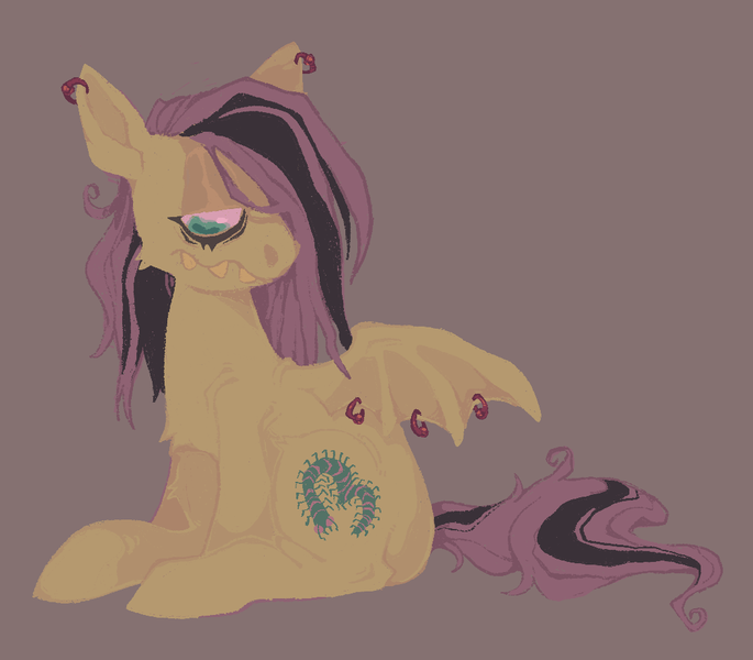 #3483142 - safe, artist:stabrabbit, derpibooru import, fluttershy, bat pony, pony, g4, alternate ...