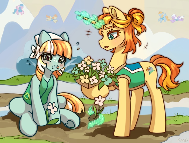 #3484917 - oc name needed, safe, artist:konejo, derpibooru import, oc, earth pony, pegasus, pony ...