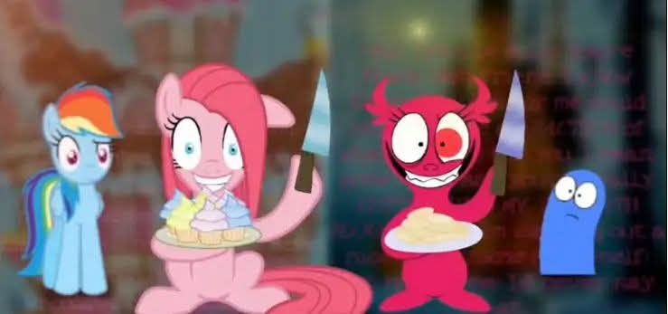 #3485086 - artist needed, semi-grimdark, derpibooru import, pinkamena diane pie, pinkie pie ...