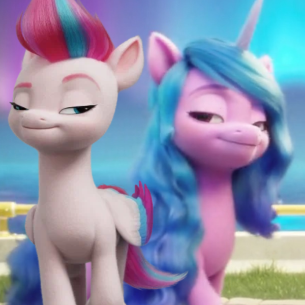 #3487891 - safe, artist:tom artista, derpibooru import, izzy moonbow, zipp storm, pegasus, pony ...