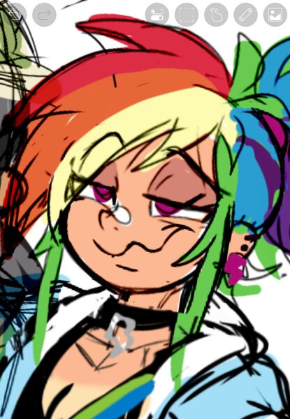 #3468257 - safe, artist:l4zy_4le, derpibooru import, rainbow dash, human, g4, breasts, bust ...