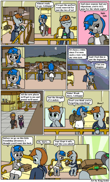 #3469759 - safe, artist:king-koder, derpibooru import, oc, oc:homage, oc:littlepip, unofficial ...