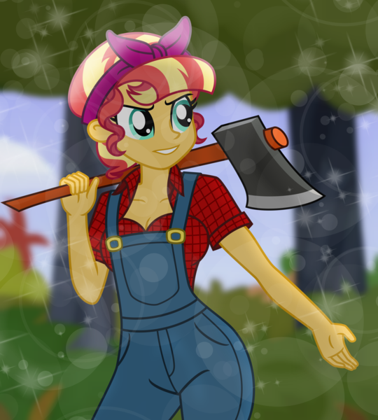 #3495079 - safe, artist:emeraldblast63, derpibooru import, sunset shimmer, human, equestria ...