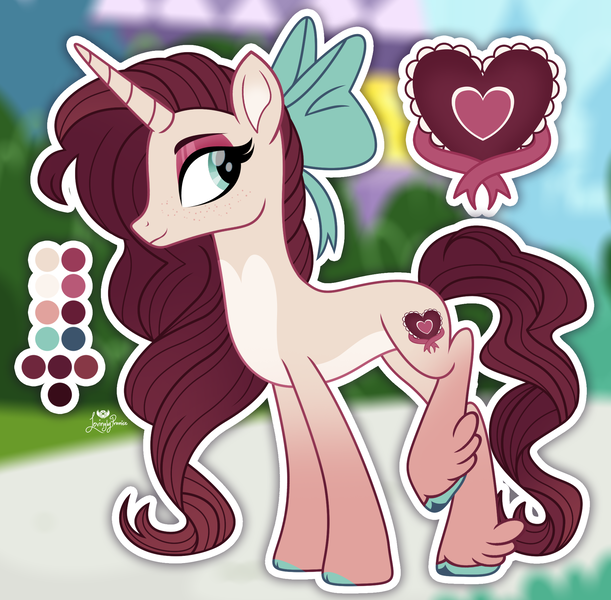 #3495859 - safe, artist:lovinglypromise, derpibooru import, oc, oc:roselle lace, pony, unicorn ...