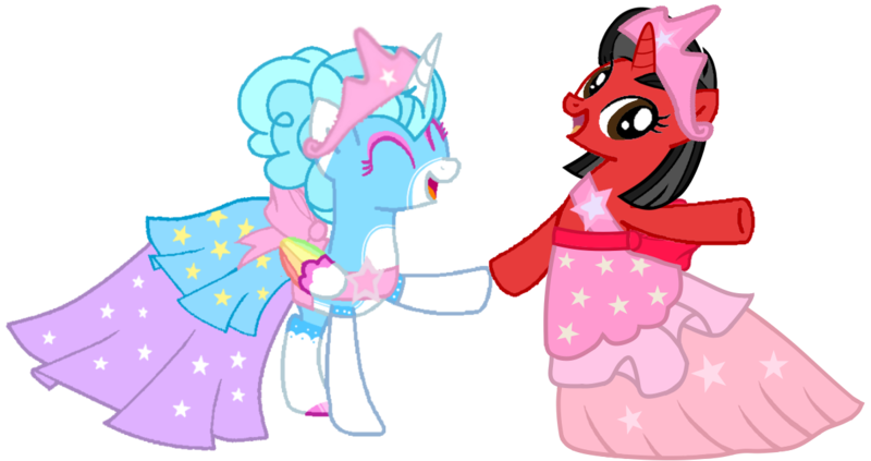 #3496677 - safe, artist:mickey1909, derpibooru import, oc, oc:jemima sparkle, oc:minnie motion ...