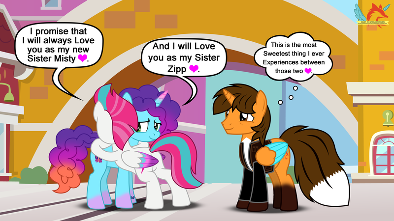 #3498298 - safe, artist:ejlightning007arts, derpibooru import, zipp storm, oc, oc:ej, pegasus ...