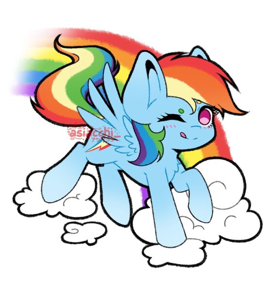 #3502625 - safe, artist:asiacchi_, derpibooru import, rainbow dash ...