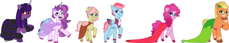 #3502723 - safe, artist:prixy05, derpibooru import, oc, oc:flicker (g5), oc:gemme, oc:moss ...