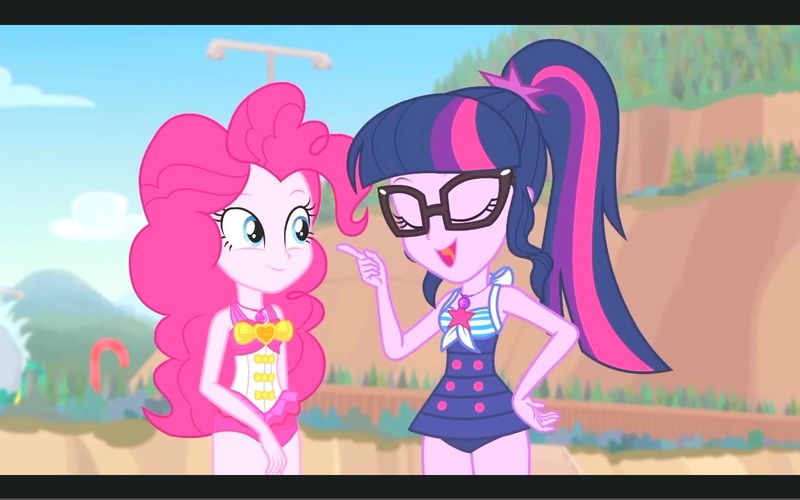 #3503679 - safe, derpibooru import, screencap, pinkie pie, sci-twi, twilight sparkle, equestria ...